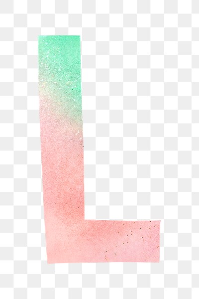Letter l colorful typography png | Premium PNG Sticker - rawpixel