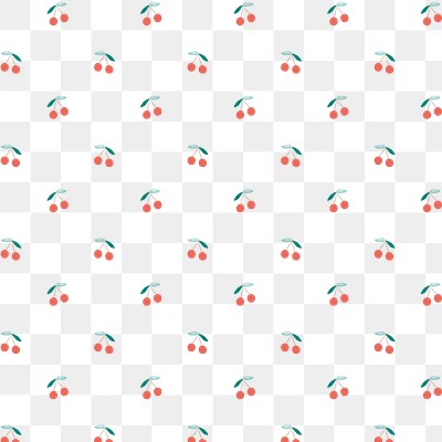 Png hand drawn cherry pattern | Premium PNG - rawpixel
