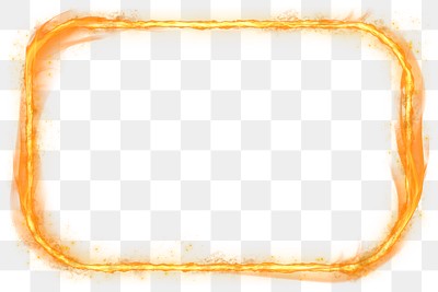 Orange png rounded rectangle fire | Premium PNG - rawpixel