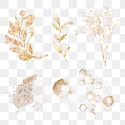 Luxury gold leaf vector glittery | Premium Vector - rawpixel