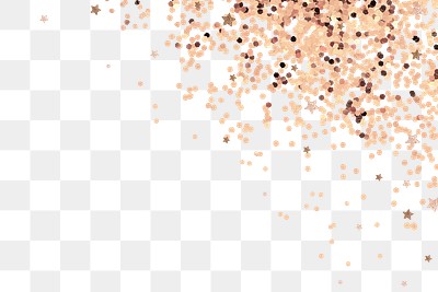 Rose gold confetti png festive | Premium PNG - rawpixel