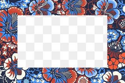 Vintage frame png batik pattern, | Premium PNG - rawpixel