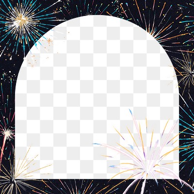 Festive fireworks frame psd dark | Premium PSD - rawpixel