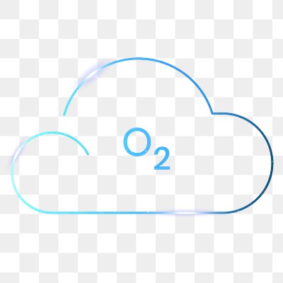 Cloud O2 icon png oxygen | Free Icons Sticker - rawpixel