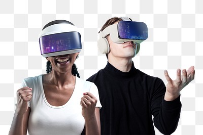 Virtual reality png mockup entertainment | Premium PNG Sticker - rawpixel