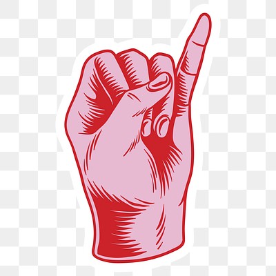 Pinky finger sign language sticker | Premium PNG Sticker - rawpixel
