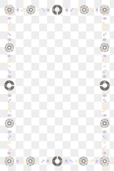 Rectangular Boho border vector frame | Premium Vector - rawpixel