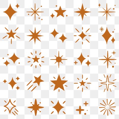 Png sparkling stars icon flat | Premium PNG Sticker - rawpixel