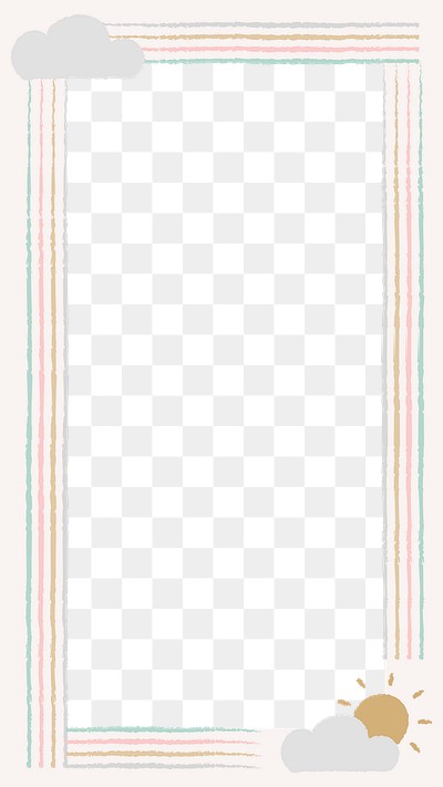 Aesthetic frame PNG clipart, doodle | Premium PNG - rawpixel