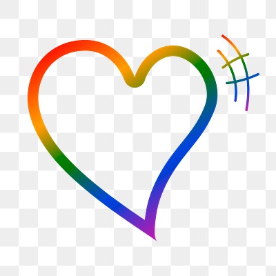 Rainbow heart PNG clipart, LGBT | Premium PNG - rawpixel