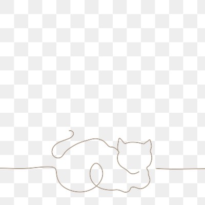Minimal cat border png, transparent | Premium PNG - rawpixel