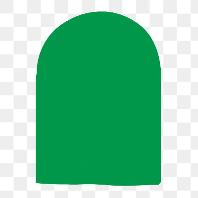 Green arch png shape sticker, | Free PNG Sticker - rawpixel