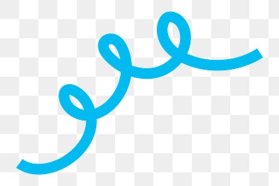 Blue squiggle shape png sticker | Premium PNG Sticker - rawpixel