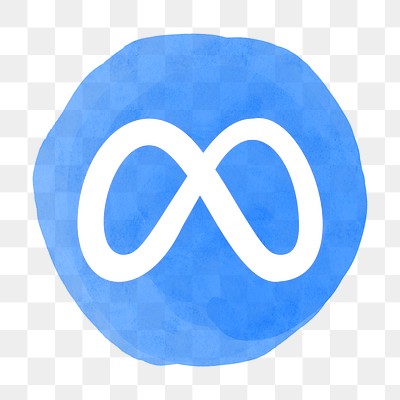 Meta app icon png watercolor | Premium Icons Sticker - rawpixel
