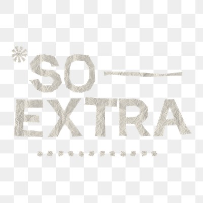 So extra typography sticker, abstract | Premium PSD - rawpixel