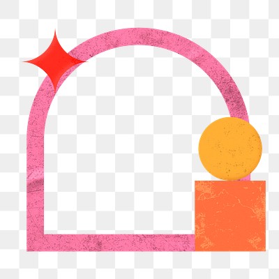 Cute arch png frame, memphis, | Premium PNG - rawpixel