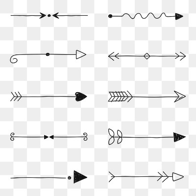 Arrow divider png, clipart doodle | Premium PNG - rawpixel