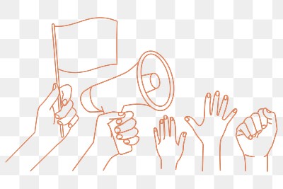 Protesting hands png sticker, activism | Premium PNG - rawpixel
