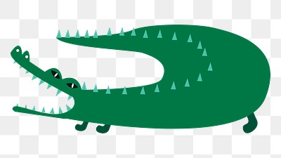 Crocodile png animal sticker green | Premium PNG Sticker - rawpixel