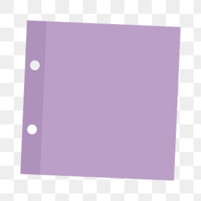 Purple hole punched notepaper journal | Premium PNG Sticker - rawpixel