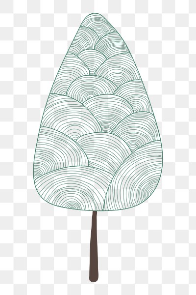 Cute doodle tree sticker design | Free PNG Sticker - rawpixel
