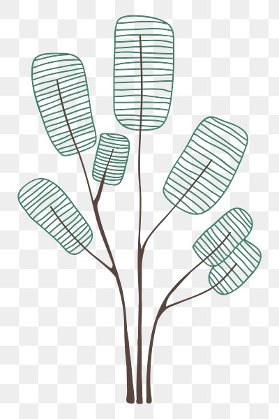 Cute doodle tree sticker design | Premium PNG Sticker - rawpixel