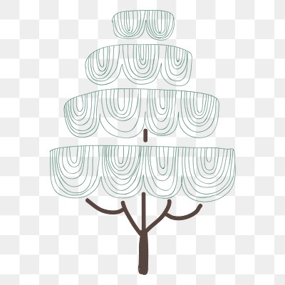 Cute doodle tree sticker design | Premium PNG Sticker - rawpixel