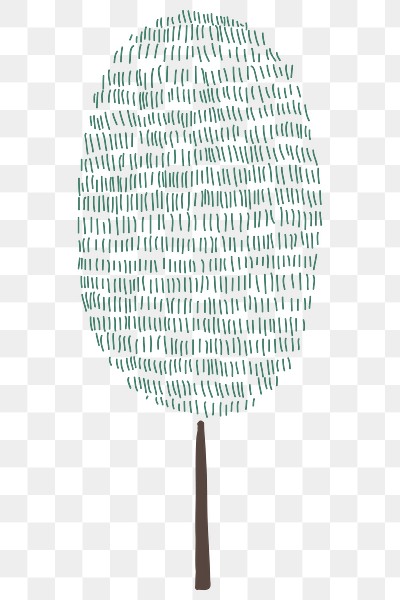 Cute doodle tree sticker design | Premium PNG Sticker - rawpixel