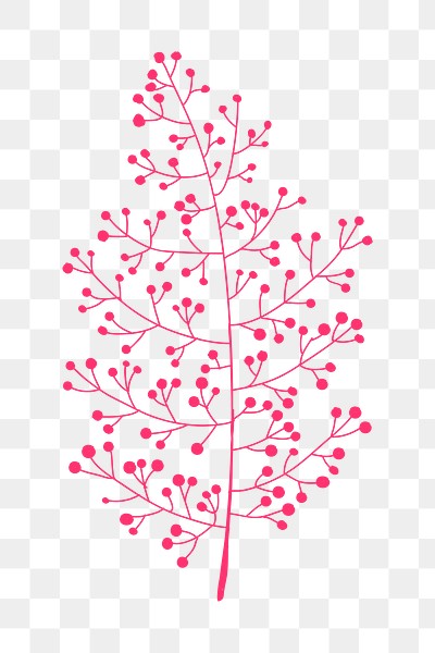 Pink tree sticker design element | Premium PNG Sticker - rawpixel