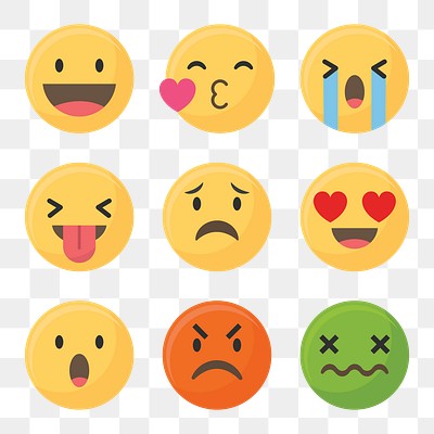 Face emoticon symbol set transparent | Premium PNG - rawpixel