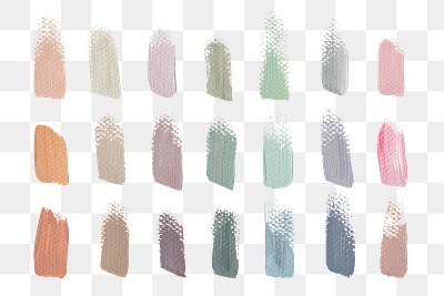 Pastel acrylic brush strokes vector | Premium PSD - rawpixel