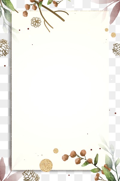 Rectangle leafy frame design vector | Premium Vector - rawpixel