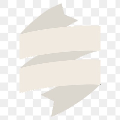 Beige ribbon banner template transparent | Premium PNG Sticker - rawpixel