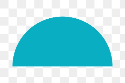 Blue semicircle geometric shape transparent | Premium PNG Sticker ...