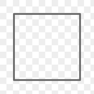 Stroke square geometric shape transparent | Premium PNG - rawpixel