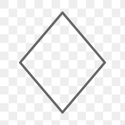 Stroke rhombus geometric shape transparent | Free PNG - rawpixel