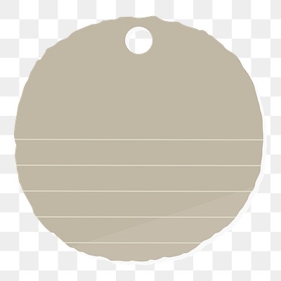 Blank gray round paper note | Premium PNG Sticker - rawpixel