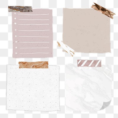 Set blank paper notes transparent | Premium PNG - rawpixel