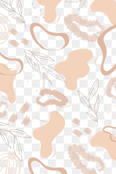 Beige botanical patterned background vector | Premium Vector - rawpixel