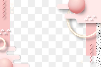 Pink geometric Memphis background vector | Premium Vector - rawpixel