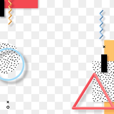 Colorful geometric Memphis design element | Premium PNG - rawpixel