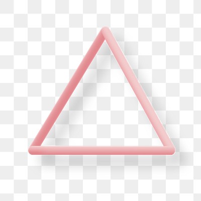 Pastel pink triangle design social | Premium PNG Sticker - rawpixel