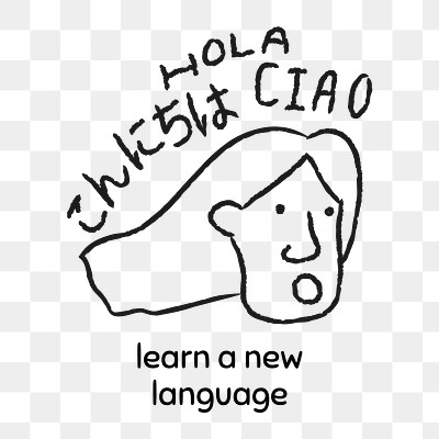 Woman learning new language doodles | Premium Vector - rawpixel