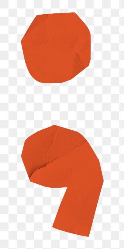 Semicolon paper cut symbol vector | Premium Vector - rawpixel