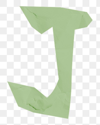 J letter paper cut png | Premium PNG Sticker - rawpixel
