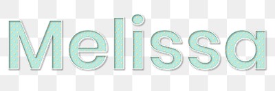 Melissa png typography pastel font | Premium PNG Sticker - rawpixel