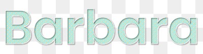 Barbara png typography pastel script | Premium PNG Sticker - rawpixel