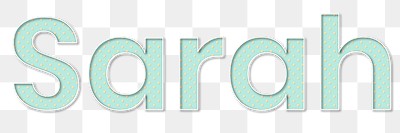 Png name Sarah word art | Premium PNG Sticker - rawpixel