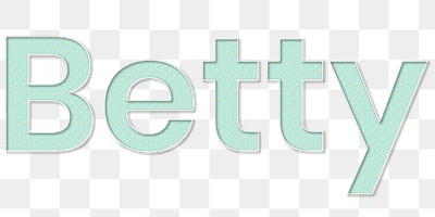 Betty png typography pastel font | Premium PNG Sticker - rawpixel
