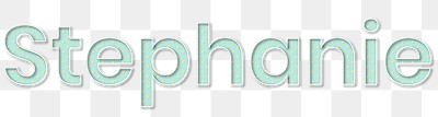 Stephanie png typography pastel script | Free PNG Sticker - rawpixel
